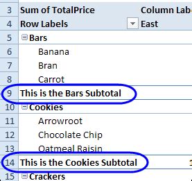 Change Excel Pivot Table Subtotal Text Excel Pivot Tables