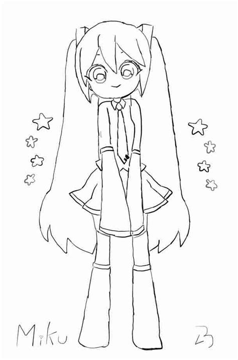 45 Tranh Tô Màu Miku Nhân Vật Anime Nổi Tiếng