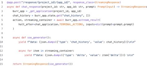 Streaming Chatbot With Burr Fastapi And React