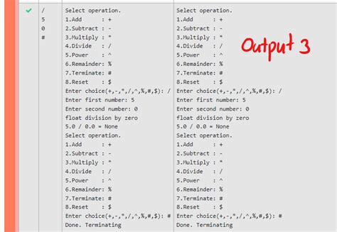 Python Calculator I Can T Get The Expected Output Stack Overflow
