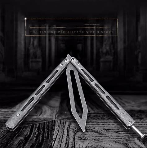 Промытый камень из нержавеющей стали тренировочный нож бабочка косплей нож складной нож бабочка