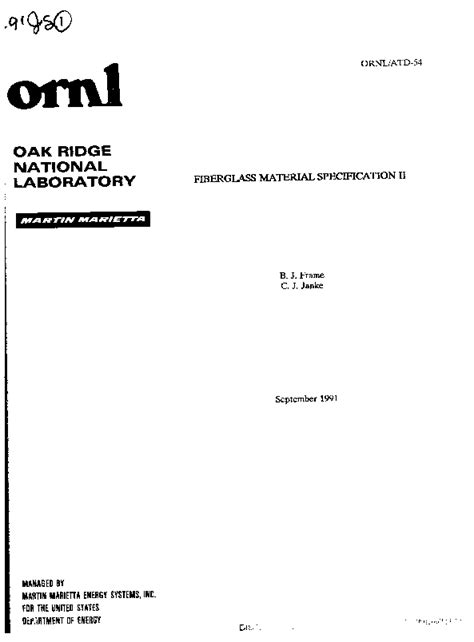 Pdf Fiberglass Material Specification Ii