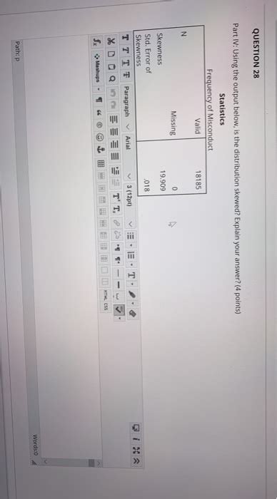 solved question 28 part iv using the output below is the
