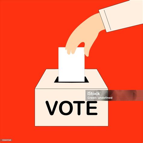 미국 선거 투표 개념 2020 미국 투표함 및 빨간 배경봉투 2020년에 대한 스톡 벡터 아트 및 기타 이미지 2020년 3차원 형태 Political Party