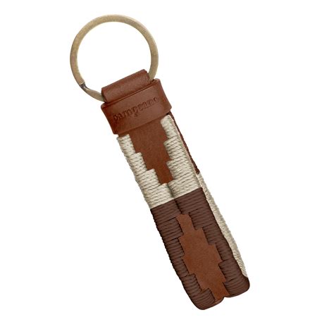 Charro Loop Keyring Tan Leather Pampeano Uk