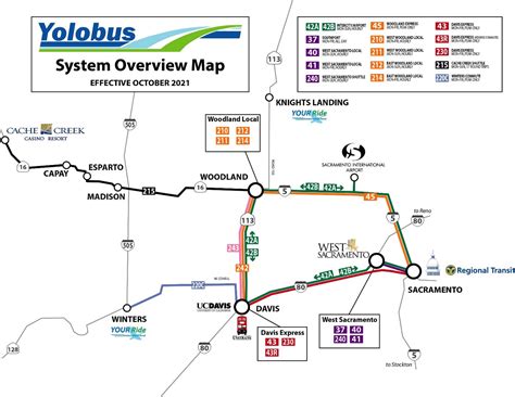List Of Yolobus Usa Routes And Schedules Frequency Timing Bus Routes