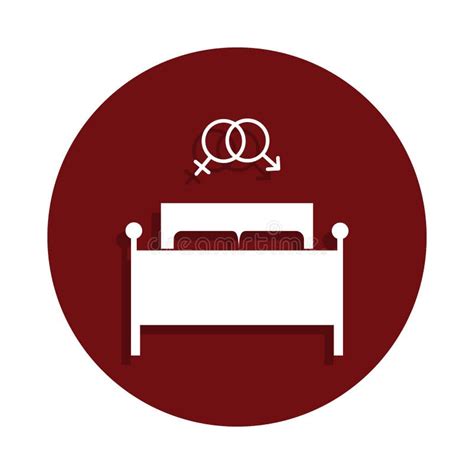 sex in bed icon in glyph badge style one of bad habbits collection