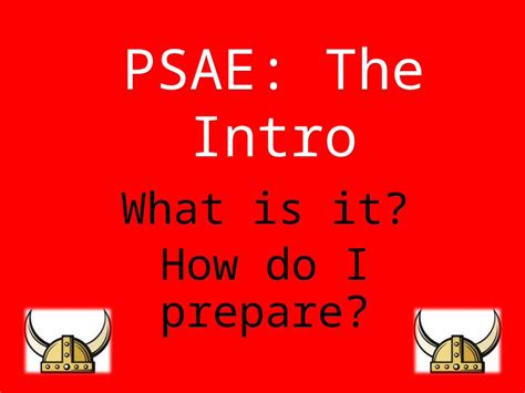 Pptx Psae The Intro What Is It How Do I Prepare Psae Basics What Is It Stands For
