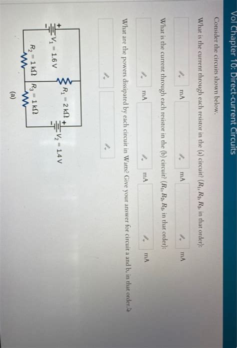 Solved Vol Chapter 10 Direct Current Circuits Consider The