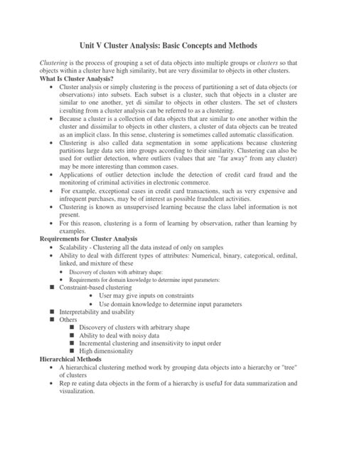data mining unit 5 download free pdf cluster analysis data analysis