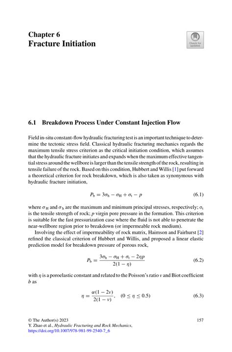 Pdf Fracture Initiation