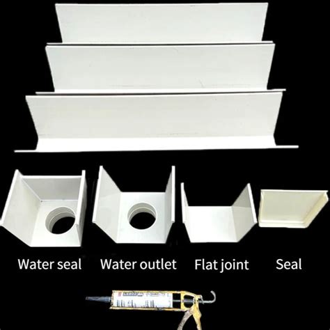 Pvc Eave Water Gutter U Shaped Eave Rain Gutter Eave Drainage System