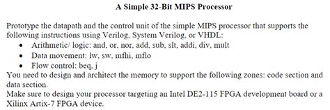 A Simple 32 Bit Mips Processor Prototype The Datapath