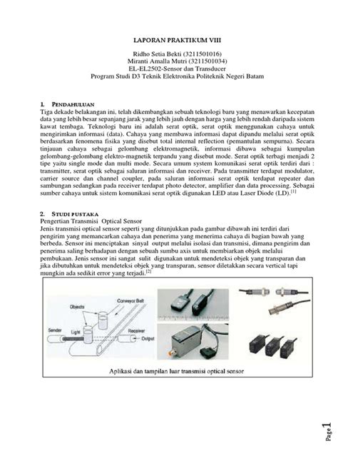 Transmisi Optical Sensor Pdf