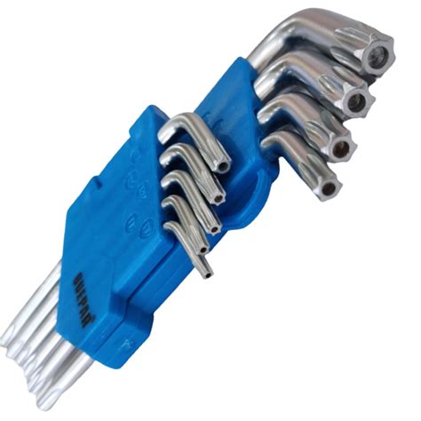 Jogo Chave Torx Torque Cromo Vanádio Média 9 Peças Suporte Shopee Brasil