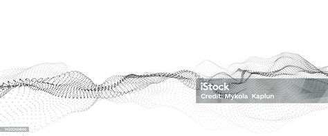 디지털 기술의 물결 모션 점이 있는 라이트 사이버 공간 미래지향적인 디지털 배경 인공 지능 빅 데이터 분석 가리키기에 대한 스톡 벡터 아트 및 기타 이미지 Istock