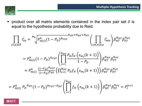 Mht Multi Hypothesis Tracking Part3 Pdf Physics Science