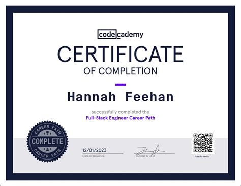 Hannah Feehan On Linkedin Developer Codecademy Webdeveloper