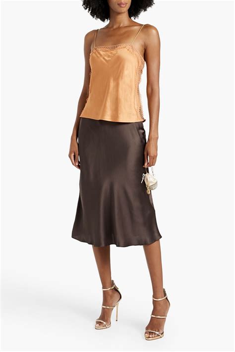 A L C Sandy Lace Trimmed Satin Camisole The Outnet