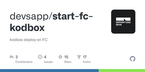 GitHub Devsapp Start Fc Kodbox Kodbox Deploy On FC