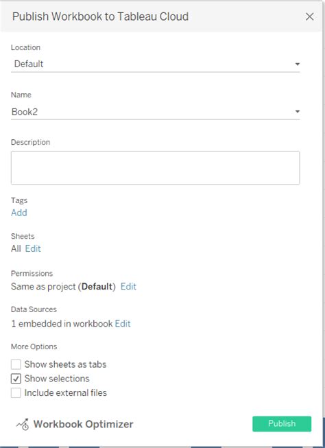 411 Publish A Workbook Get Tableau Certified