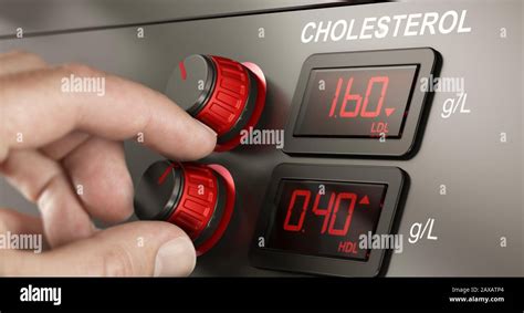 Conceptual Dashboard With Levels Of Hdl And Ldl Cholesterol With