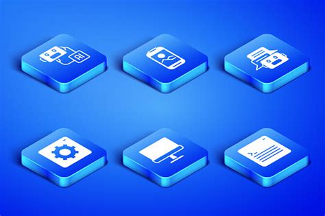 Set Web Developer Programming Code Artificial Intelligence Robot Computer Monitor Api Interface