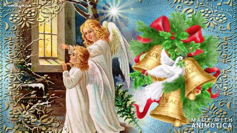 Красивое поздравление с Рождеством Христовым Музыкальная видео открытка на Рождество Youtube
