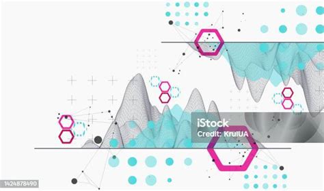 Modern Science Technology Abstract Background Using Hexagonal Shapes Wireframe Spot Surface