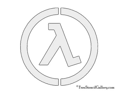 Half Life Lambda Complex Logo Stencil Free Stencil Gallery