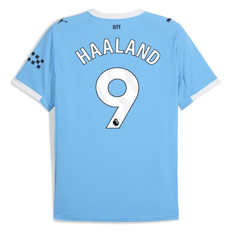 Erling Haaland 9 Manchester City 2025 26 Home Men Jersey Sky Blue