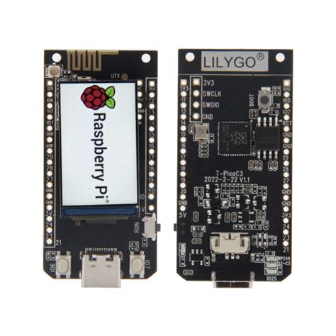 Lilygo T Picoc3 114 Inch Lcd Display Module Rp2040 Esp32 C3 Dual Mcu