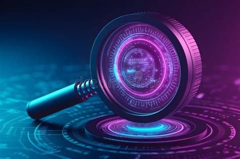 Data Analysis Search Engine Optimization Or Seo Magnifier Charts Graphs Ultraviolet And