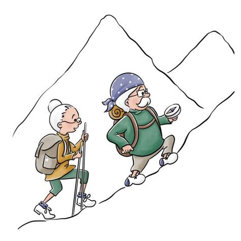 Old Man Climbing Illustrations Royalty Free Vector Graphics And Clip Art