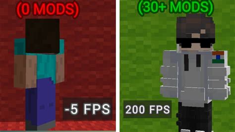 Best FPS Boost Mods Minecraft Java Minecraft Pojav Luncher Android YouTube