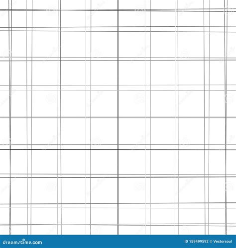 Dynamic Random Lines Grid Mesh Crosshatch Tangled Straight Lines Stripes Stock Vector