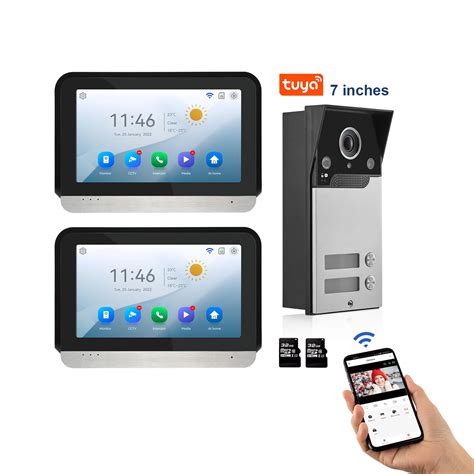 Wifi Wired Video Doorbell System 7 Inch Ring Video