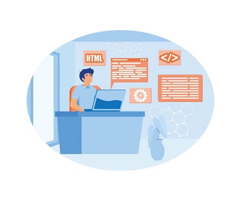 software engineer concept web design and development programmer and