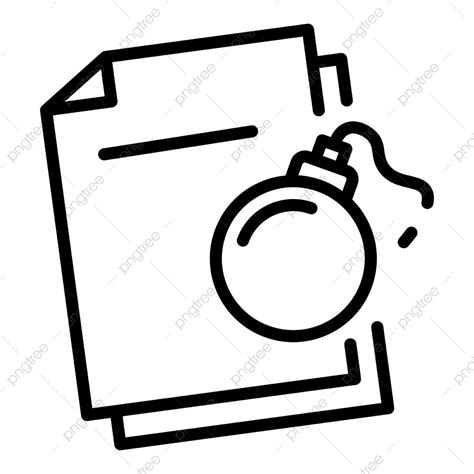 Hack Hacking Vector Png Images Bomb Hacking Icon Outline Vector For