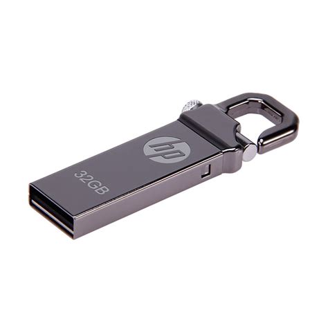 Hp V250w 32gb Usb Flash Drive Memory Stick With Keychain Grey