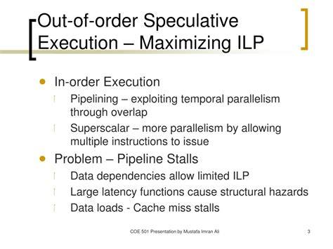 Ppt Designing Configurable Ooo Microprocessor Simulator Maximizing Ilp Powerpoint