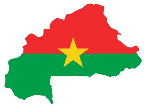 Ilustración De Esquema Del Mapa De Burkina Faso Con Regiones Y Más