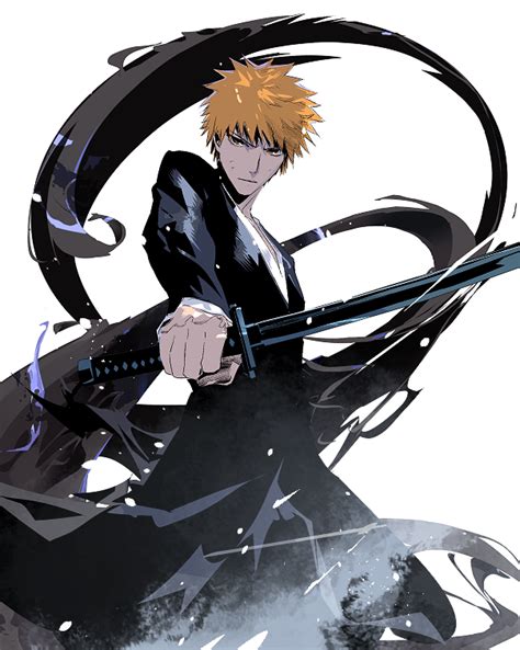 Kurosaki Ichigo Bleach Drawn By Cofffee Danbooru