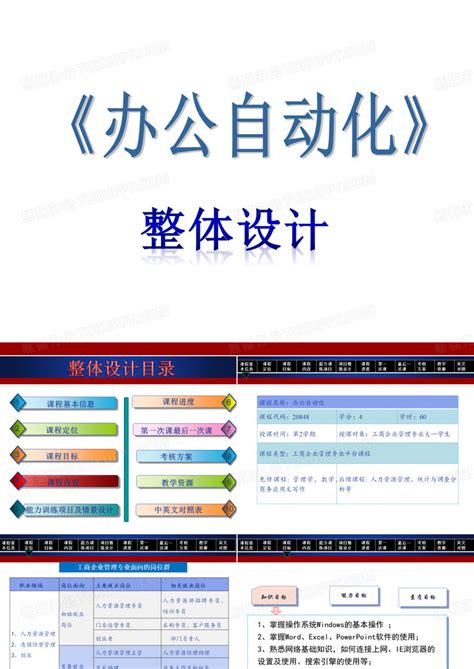 办公自动化说课ppt模板下载 编号qdrdrxyy 熊猫办公