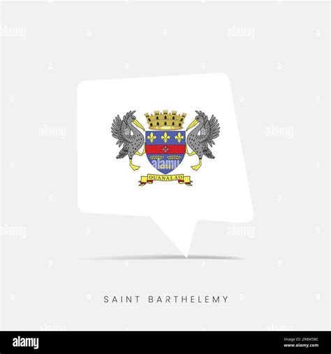 Saint Barthelemy Flag Bubble Chat Icon Stock Vector Image And Art Alamy