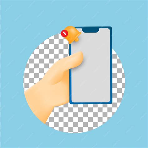 Premium Vector Header Mobile Phone Notification 3d Vector