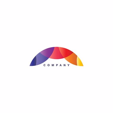 Premium Vector Divided Colorful Shaped Sleek Elegant And Clean Logo