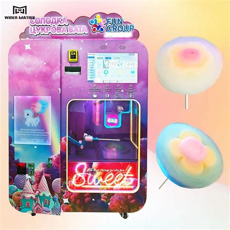 New High Profit Cotton Candy Maker Machine Wm980 Fully Automatic Sugar Candy Floss Vending