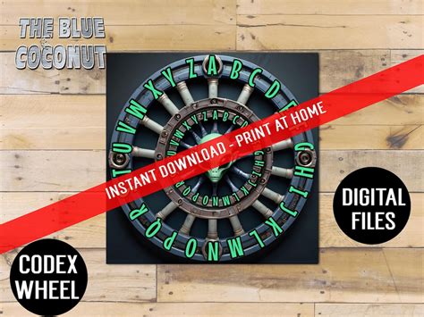 Printable Codex Wheel Diy Cipher Wheel Template For Secret Codes