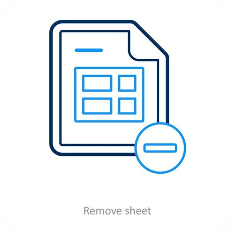 Premium Vector Remove Sheet And Remove Icon Concept
